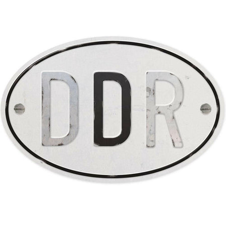 Aufkleber Schriftzug "DDR" oval 14cm | im Ossiladen kaufen